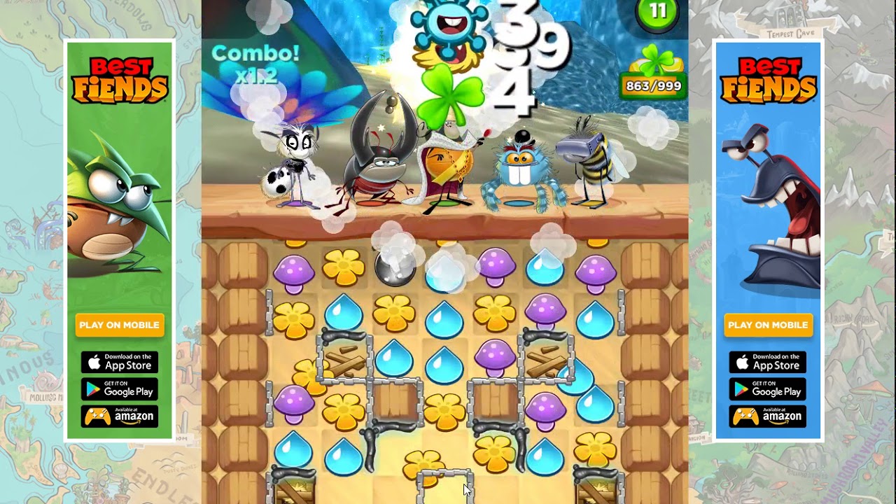 Best Fiends level 703 - YouTube