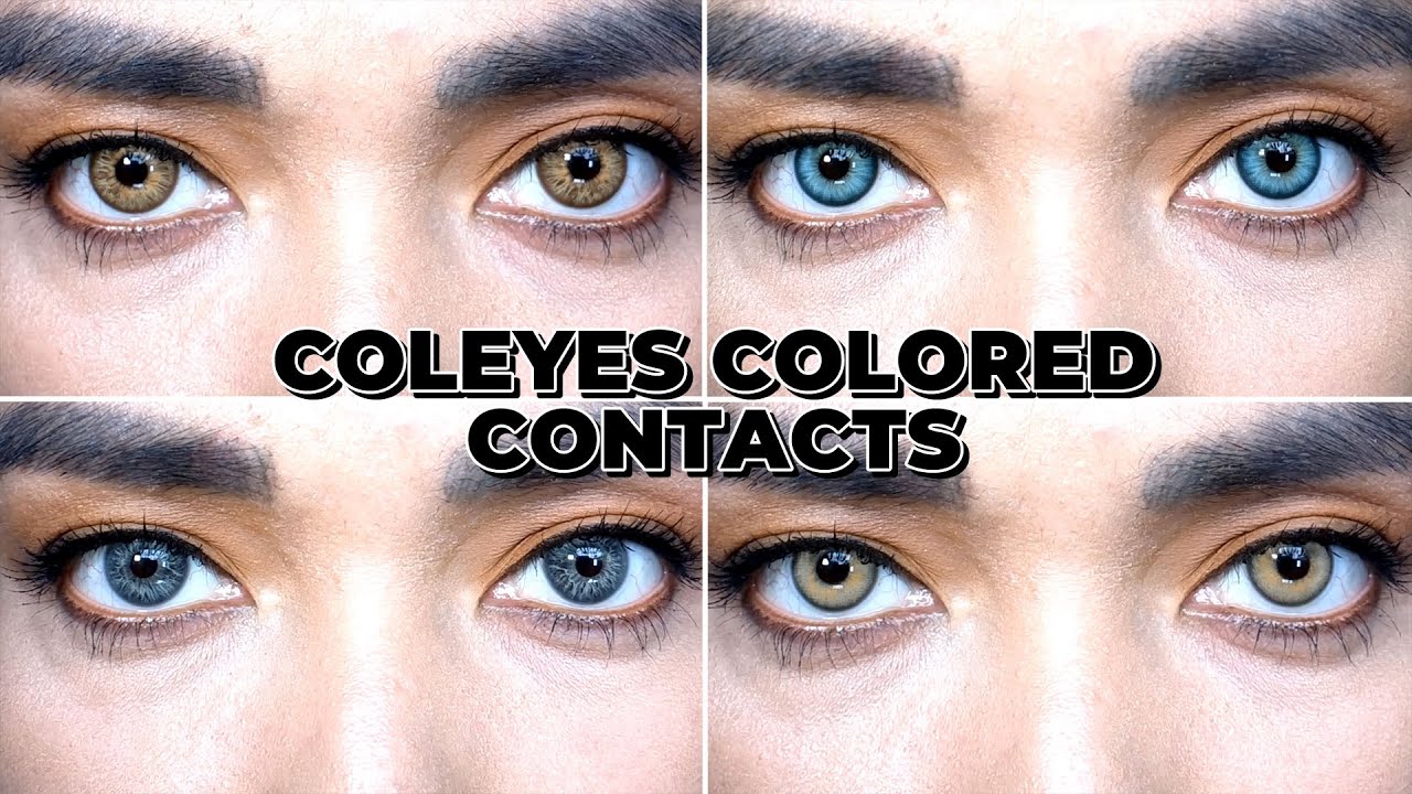 Coleyes Colored Contacts Try On - YouTube
