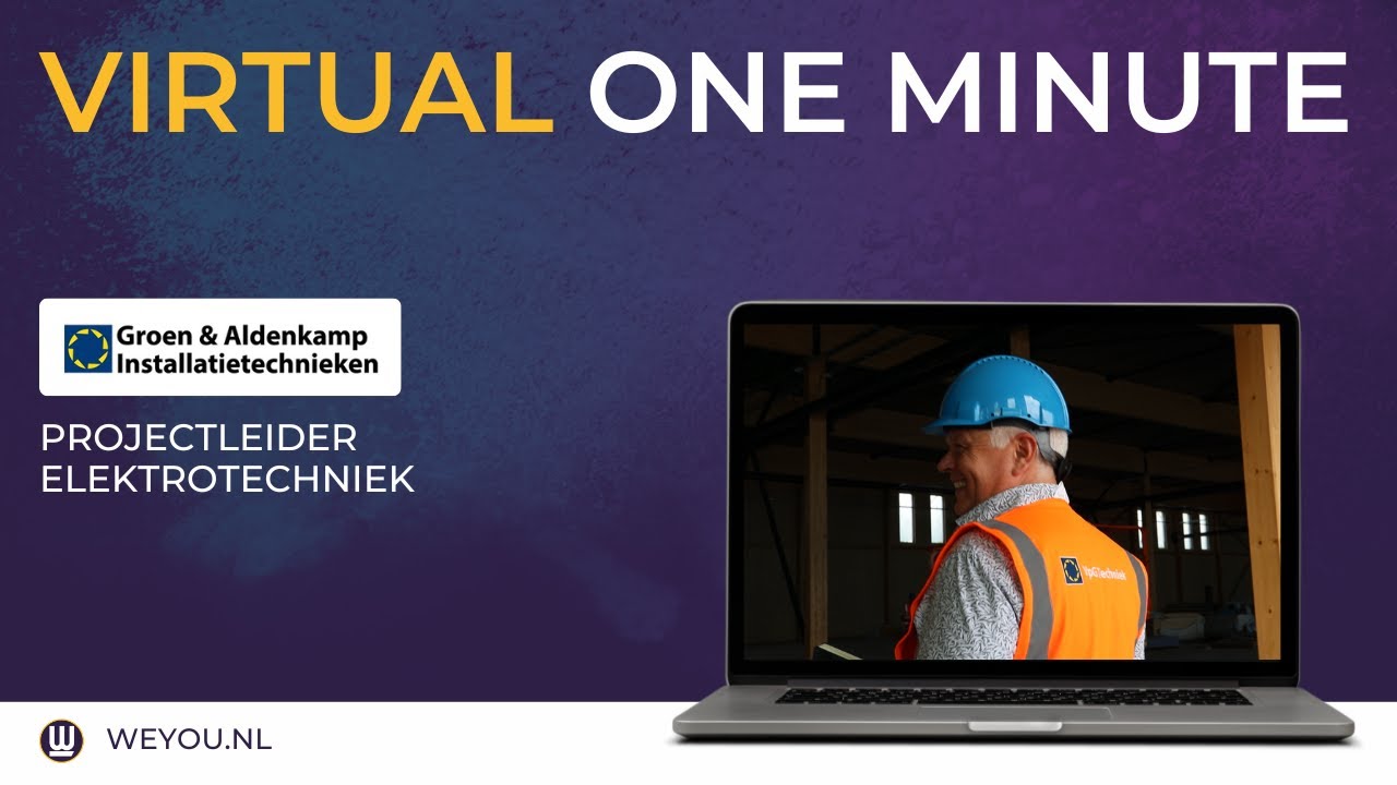 Virtual One Minute | Vacature Projectleider Elektrotechnische Installaties - YouTube