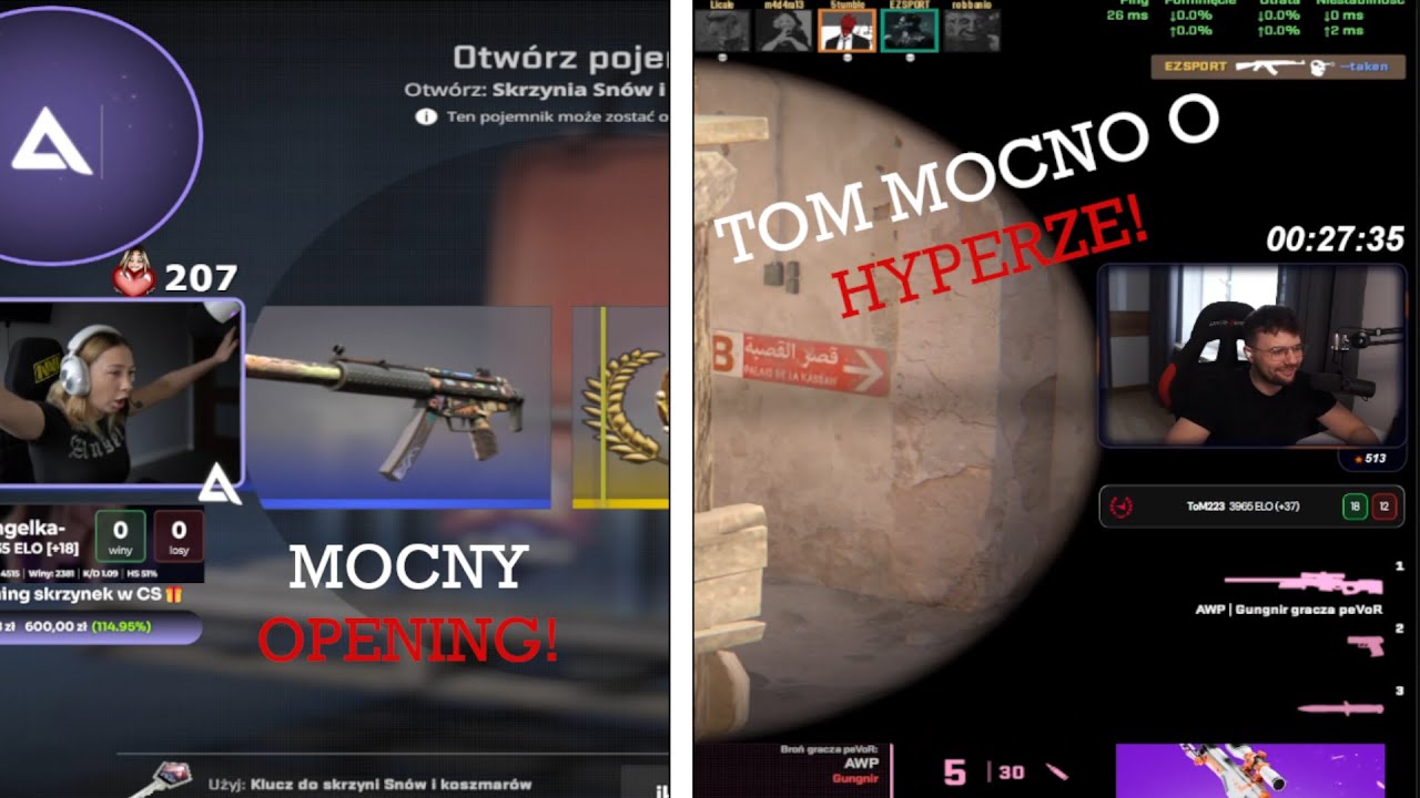 NAJLEPSZE SHOTY CS! - TOM MOCNO O HYPERZE!😲 ANGELKA MOCNY TRAF!🎉 - YouTube