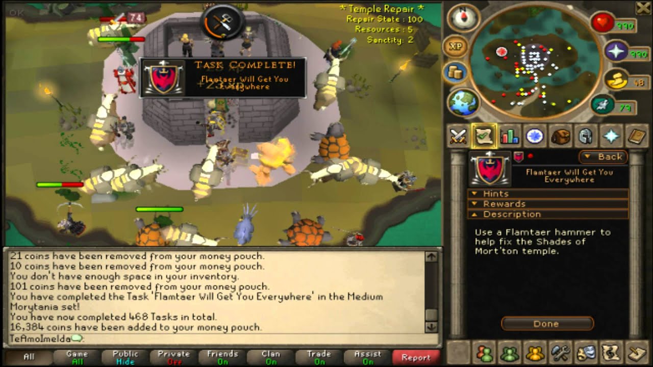 RuneScape | Morytania Diary Walkthrough - YouTube