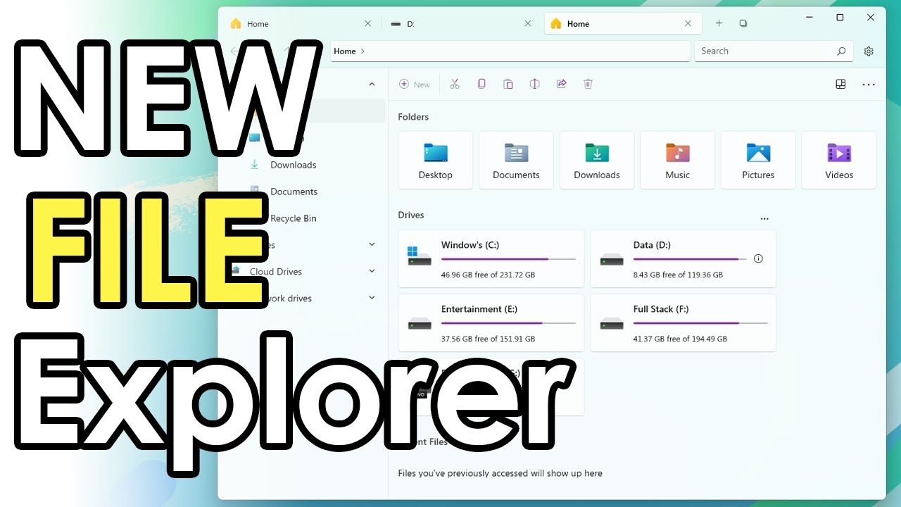 Windows 11 New File Manager 😲 ️ ️ - YouTube