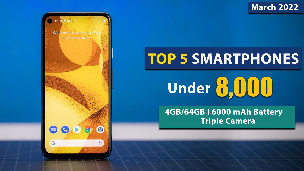 TOP 5 BEST SMARTPHONES UNDER 8000 IN 2022 l Best Mobile Phones Under ...