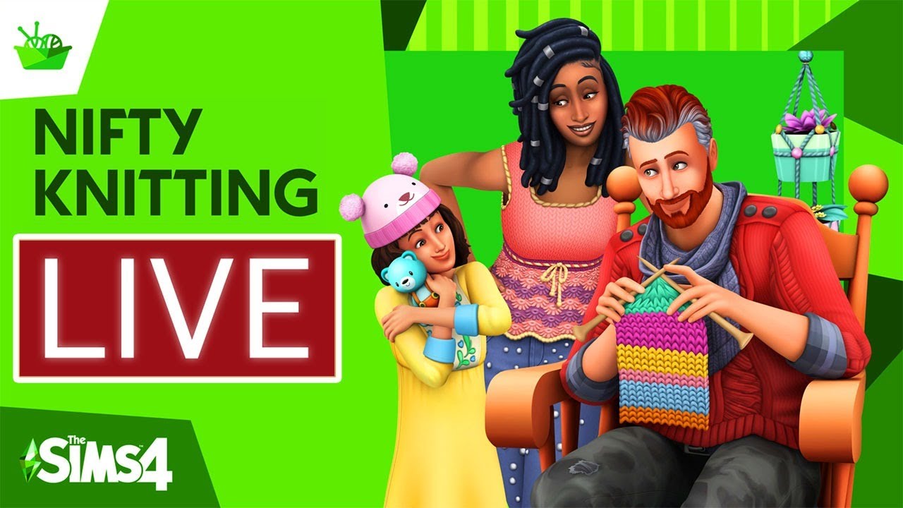 livestream | The Sims 4: Nifty Knitting Stuff Pack🧶 - YouTube