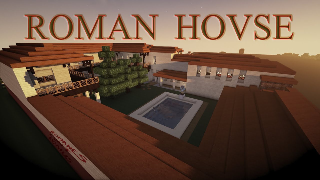 Minecraft: building a Roman House - YouTube