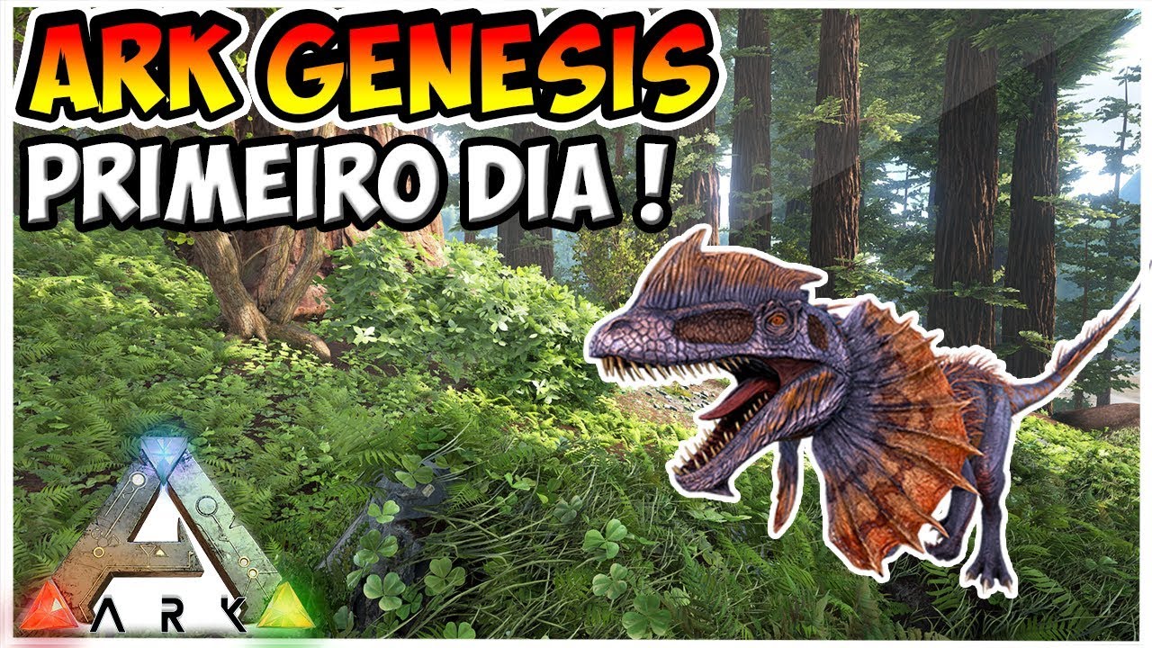 CONHECENDO O JOGO E DOMANDO 1 DINO | ARK GENESIS #1| Ark Survival ...
