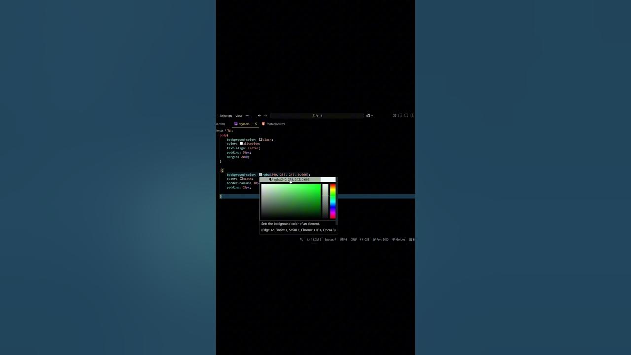 DAY-14 CSS(PART-2 COLOR) LEARNING SERIES OF WEB DEVELOPMENT - YouTube