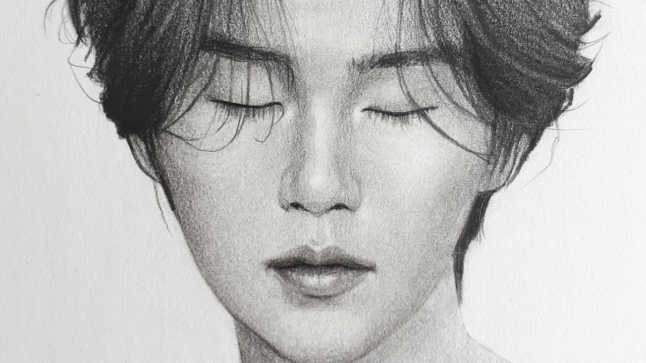 how to draw bTS Suga | BTS Suga drawing outline | how to draw bts Suga ...