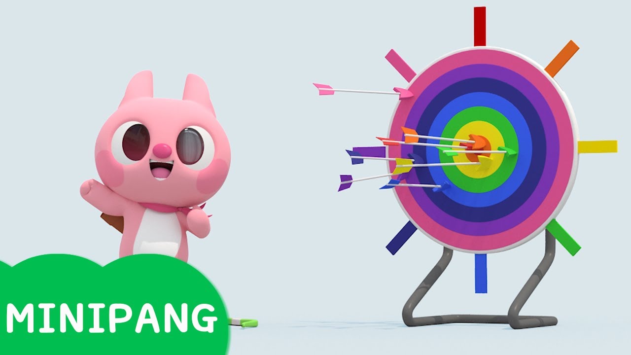 [미니팡 에스파냐] 미니특공대 | 과녘 맞추기 | 색깔놀이 | 에스파냐어 | 스페인어| Color play | Mini-Pang ...