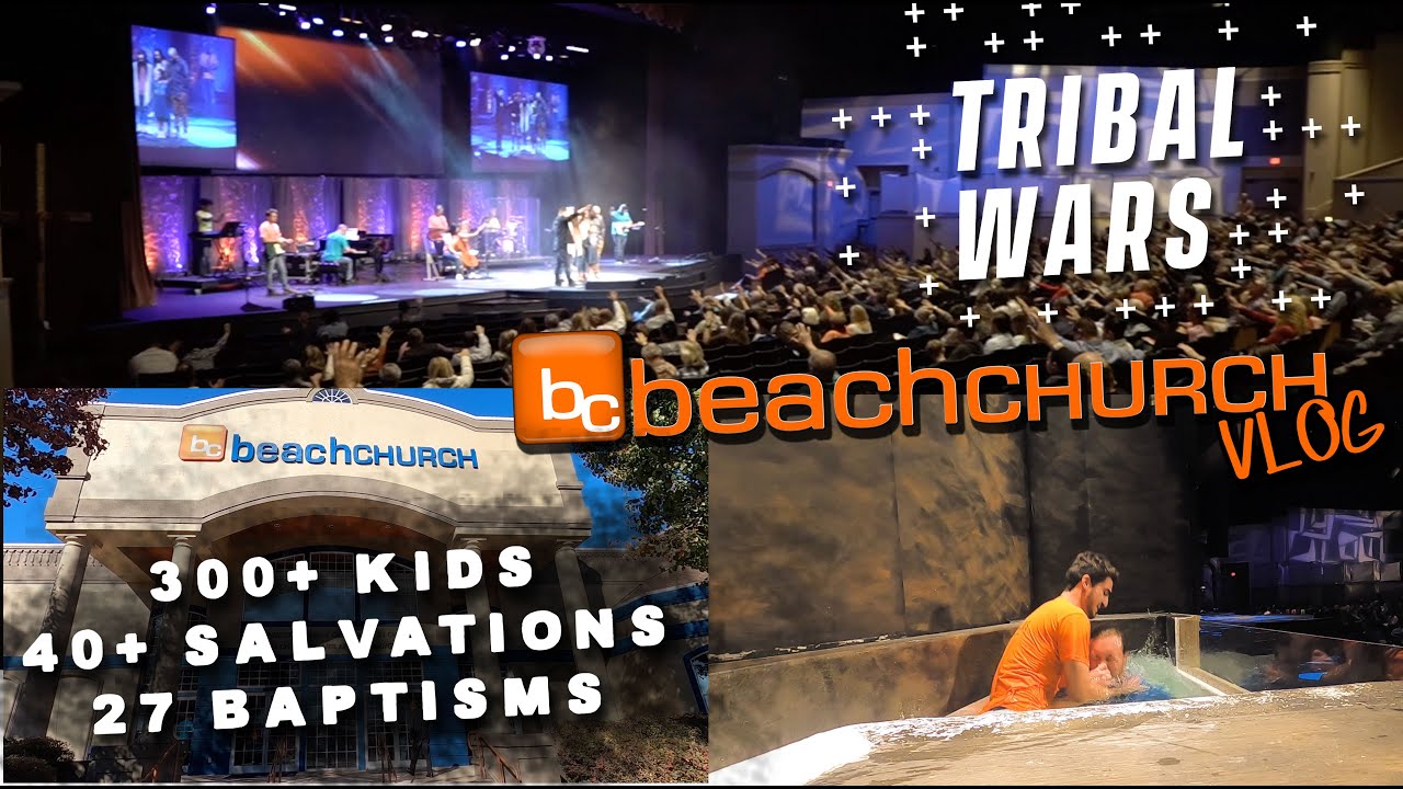 40+ Salvations, 27 Baptisms, Tribal Wars - Beach Church Vlog - YouTube