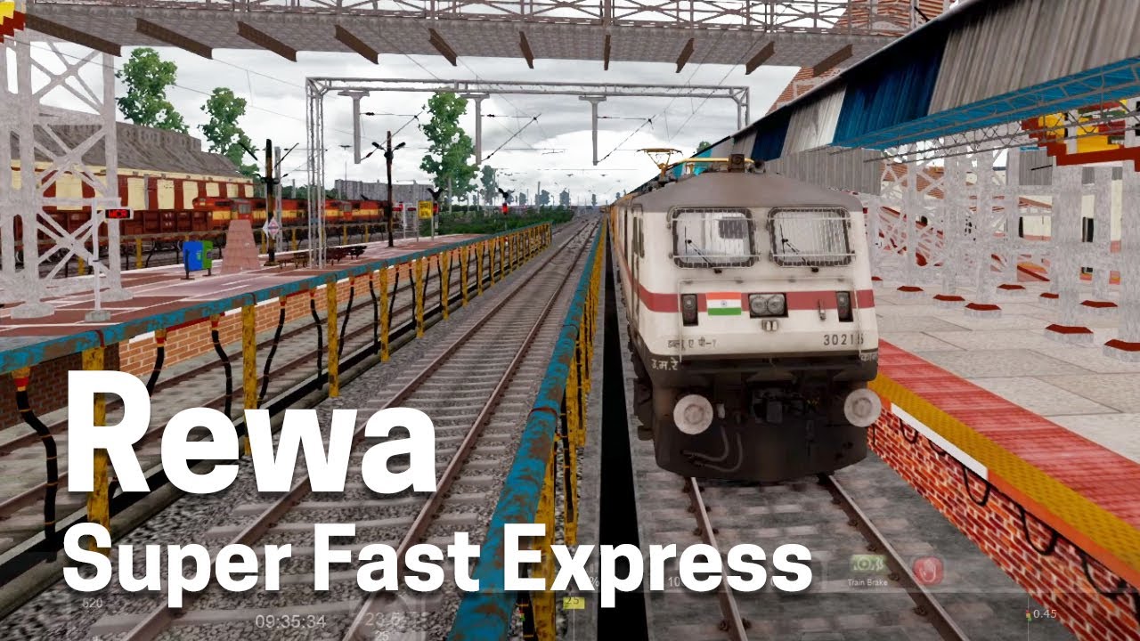 12428 Rewa – Anand Vihar Super Fast Express | Train Simulator | Indian Train | Rail Road Games ...