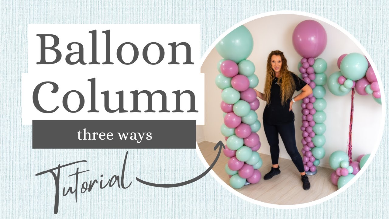 How to make balloon Columns - YouTube