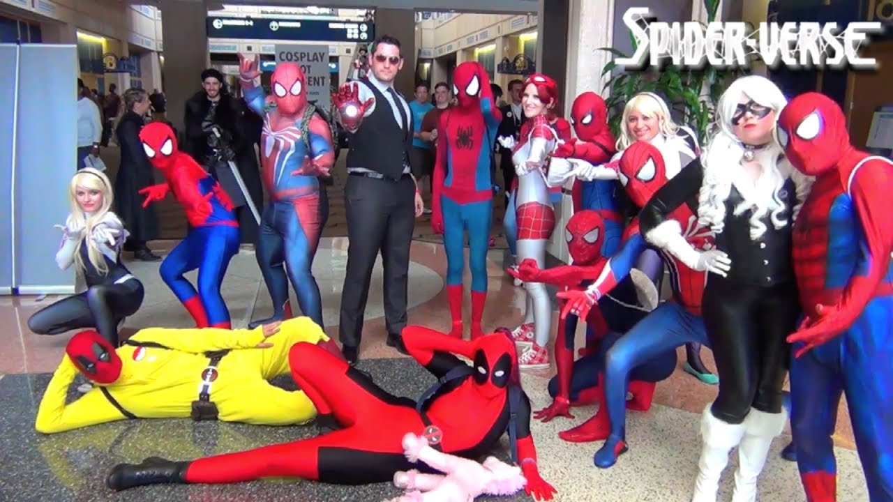 Spider-Man: SPIDER-VERSE Comic Con Mayhem! Ft. Deadpool - MELF - YouTube