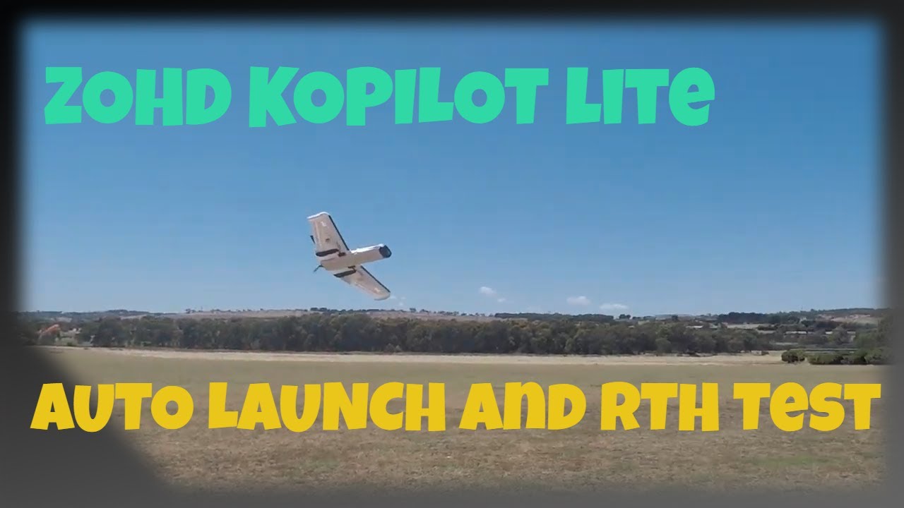 ZOHD Kopilot Auto launch and RTH on Dart XL Enhanced - YouTube