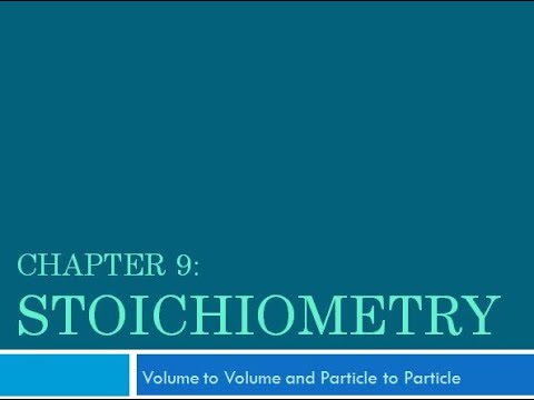 Stoichiometry Volume and Particle - YouTube