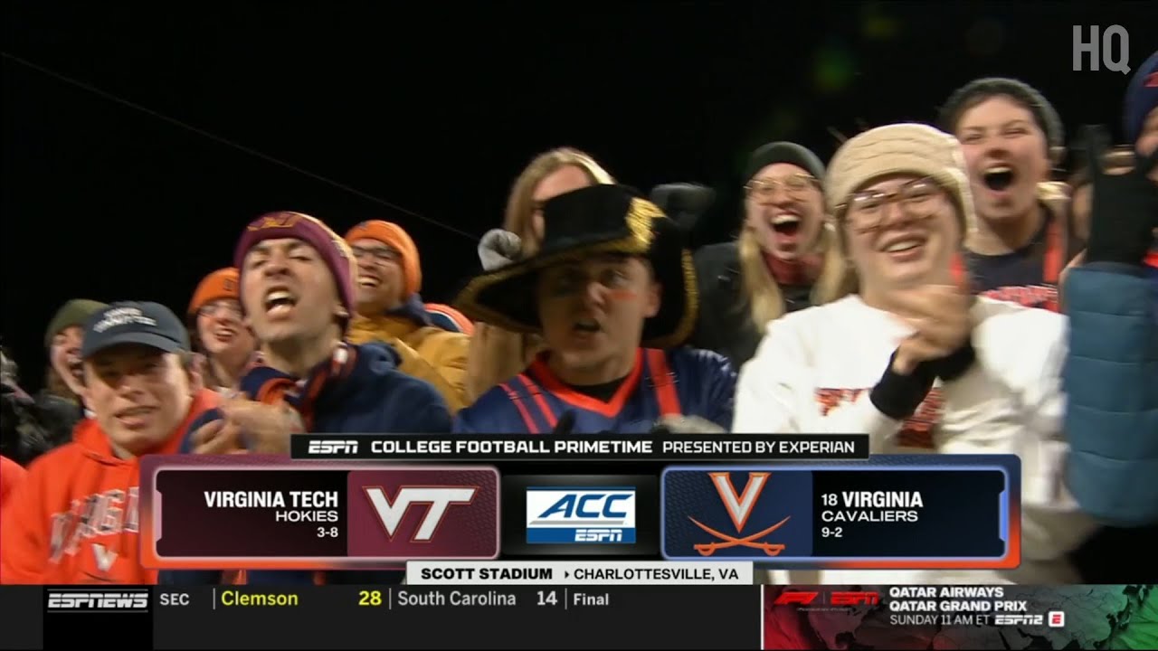 ESPN CFB Primetime intro | Virginia Tech @ 18 Virginia | 11/29/2025 ...