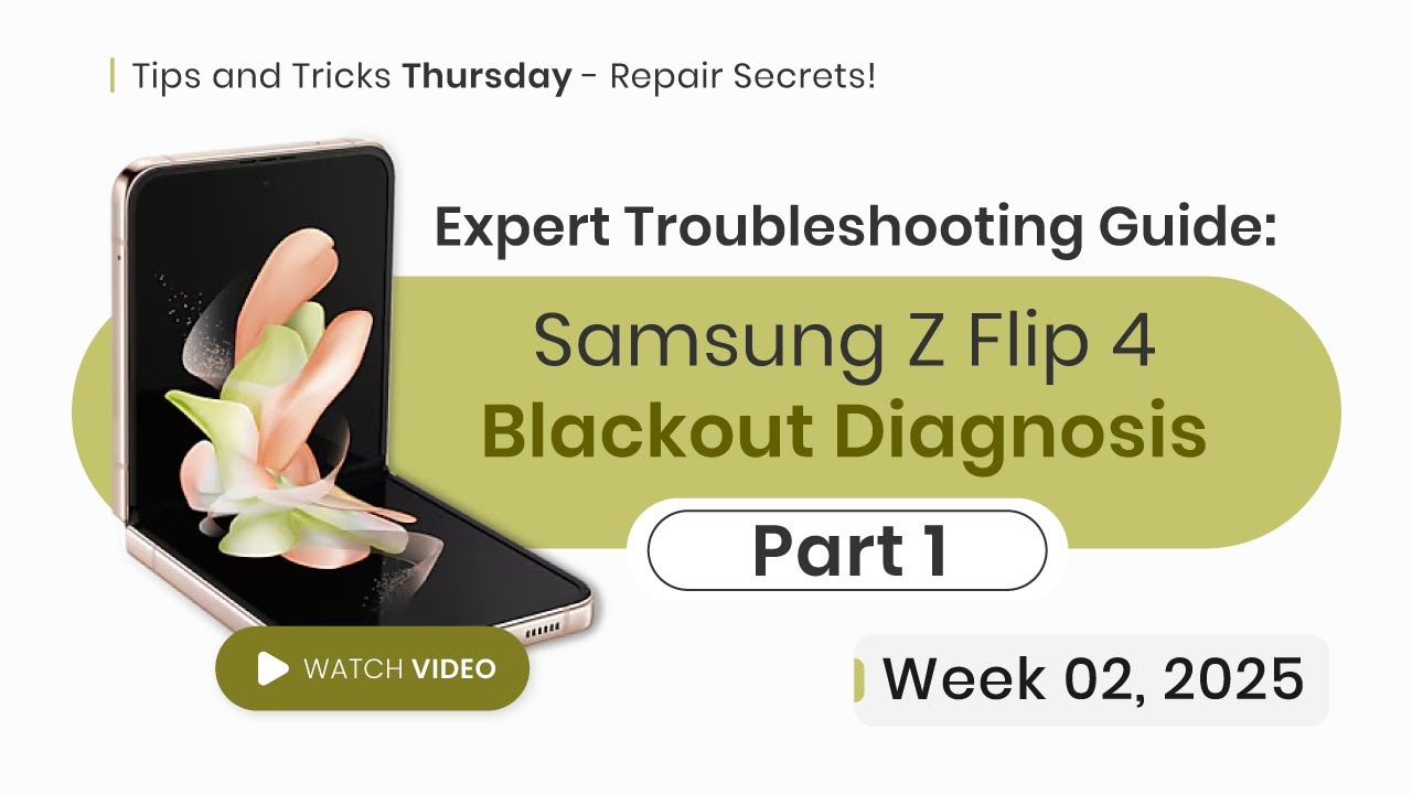 Diagnosing a Samsung Z Flip 4 Blackout: Part 1 - Troubleshooting ...