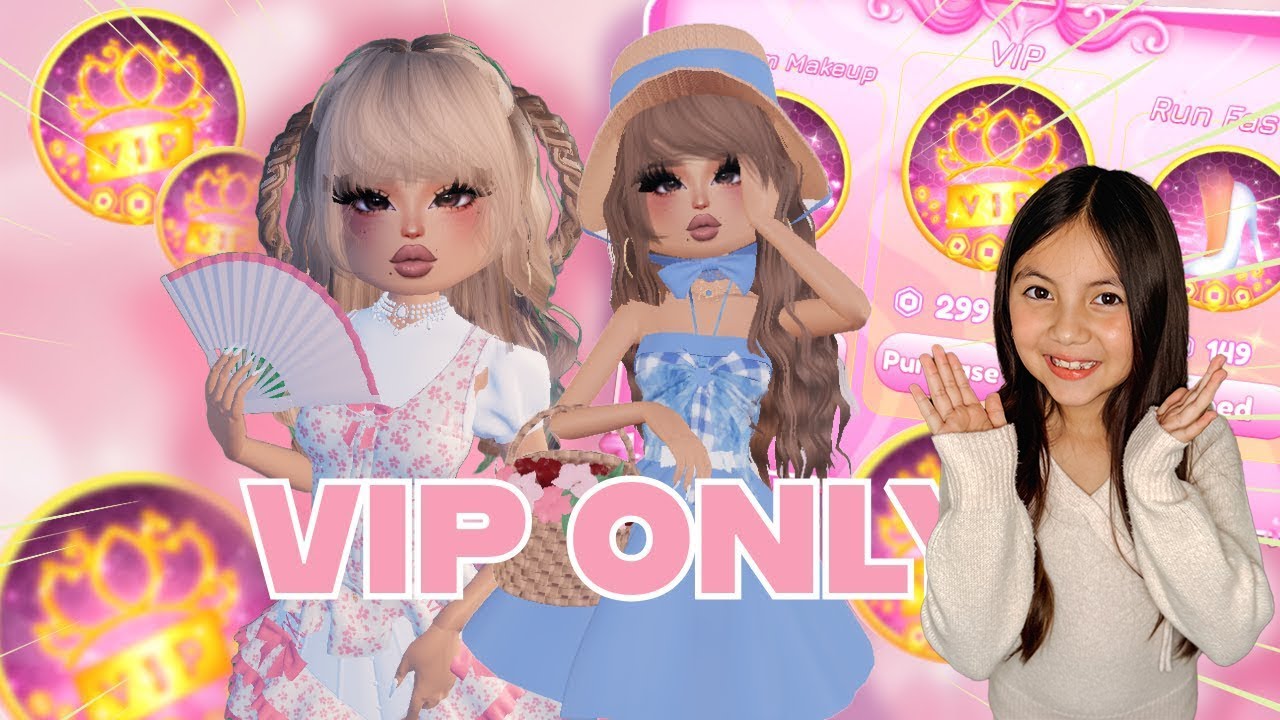 ONLY USING *VIP* DRESS TO IMPRESS - YouTube