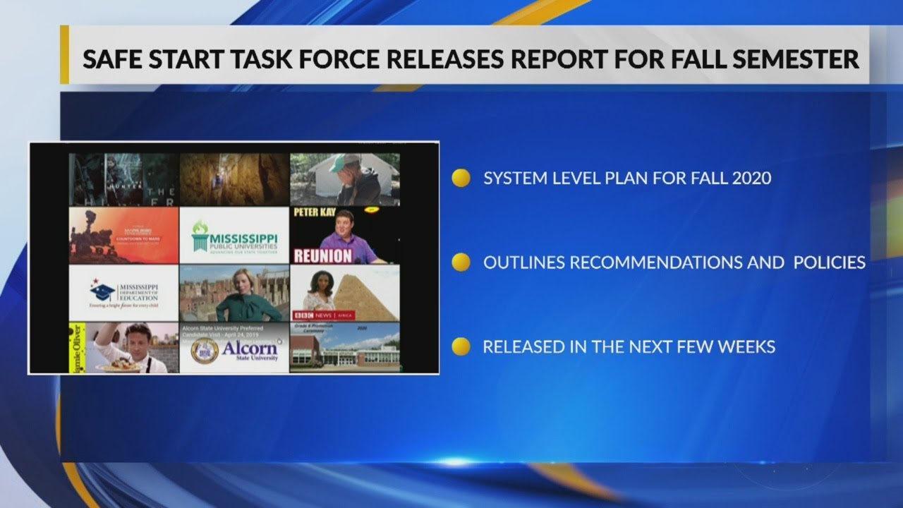 Safe Start Task Force releases report for opening Mississippi campuses ...