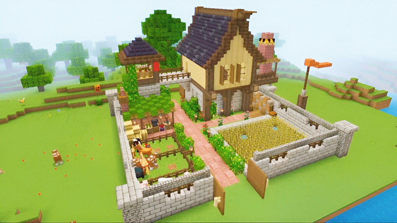 Minecraft: Medieval Survival Base Tutorial | Easy - YouTube