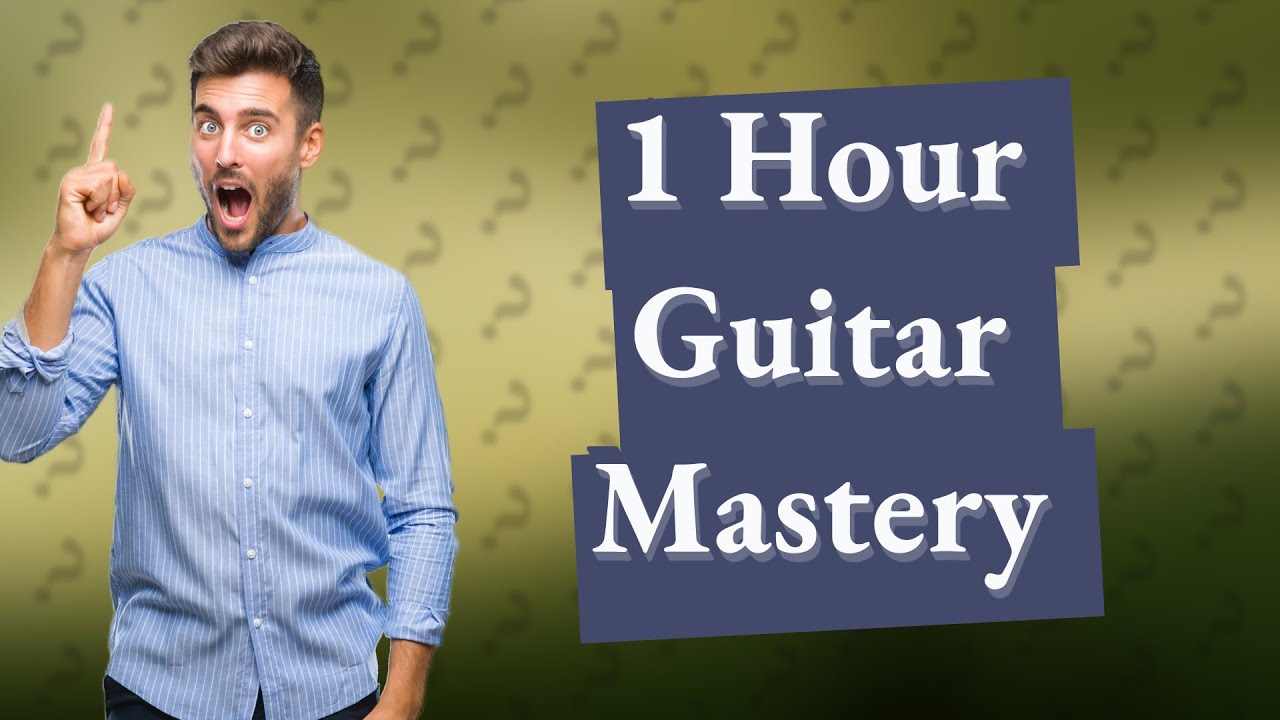 Is 1 hour a day enough to learn guitar? - YouTube