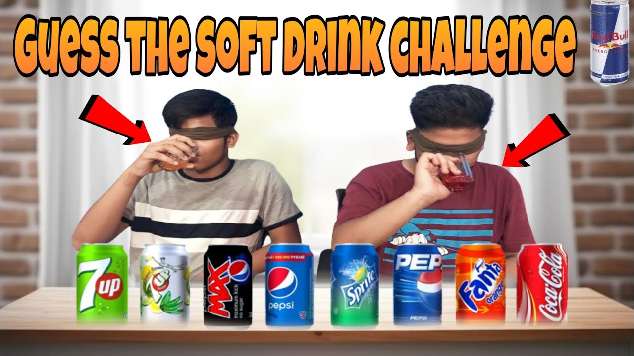Guess The Soft Drink Challenge 😍 Sameer VS Saif - YouTube