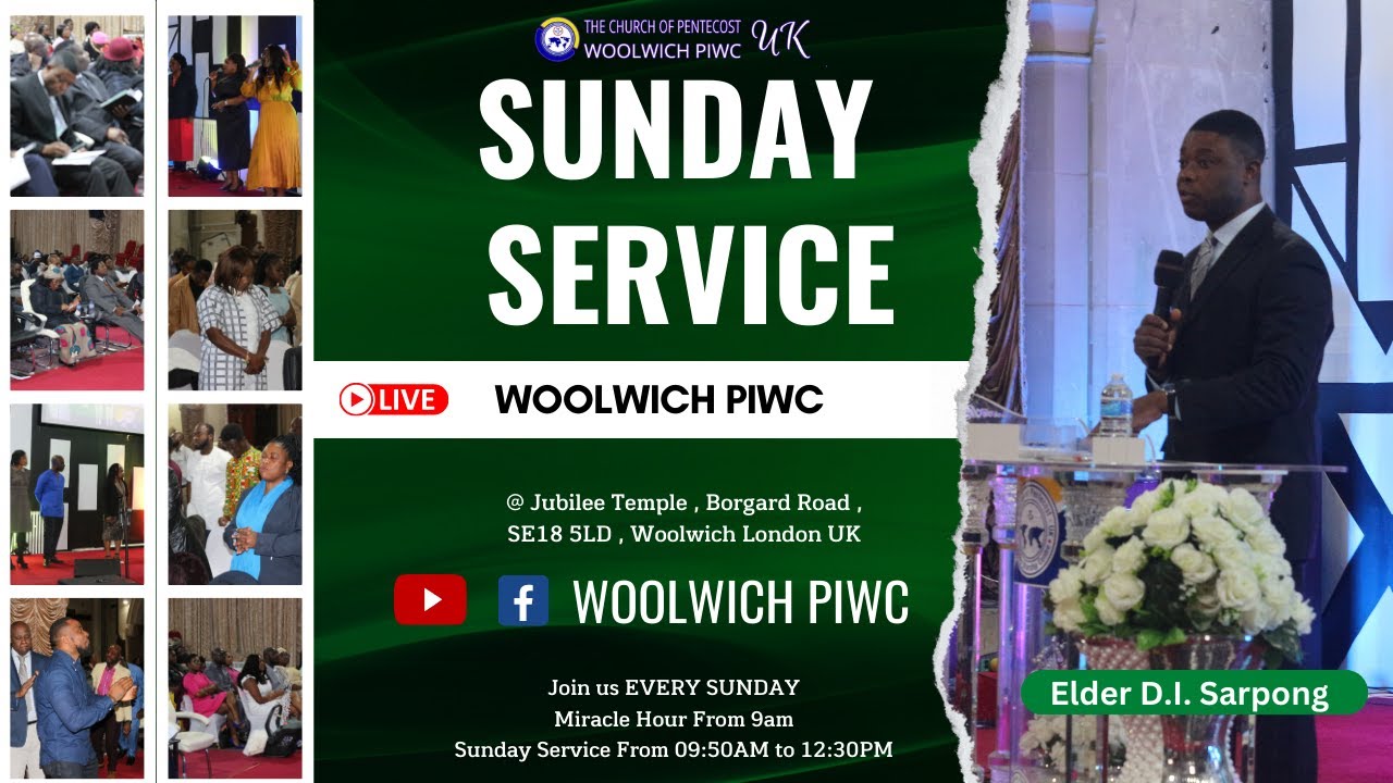 Sunday Service - Woolwich PIWC - 14TH JAN. 2024 - YouTube