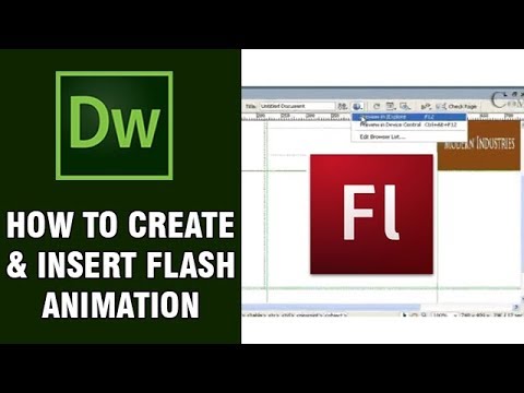 Web Designing Tutorial | How To Create And Insert Flash Animation In To ...