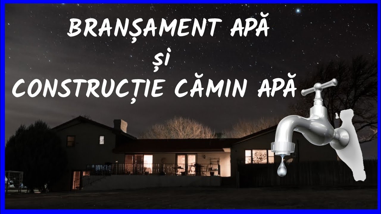 Bransament APA si constructie canal apa - YouTube