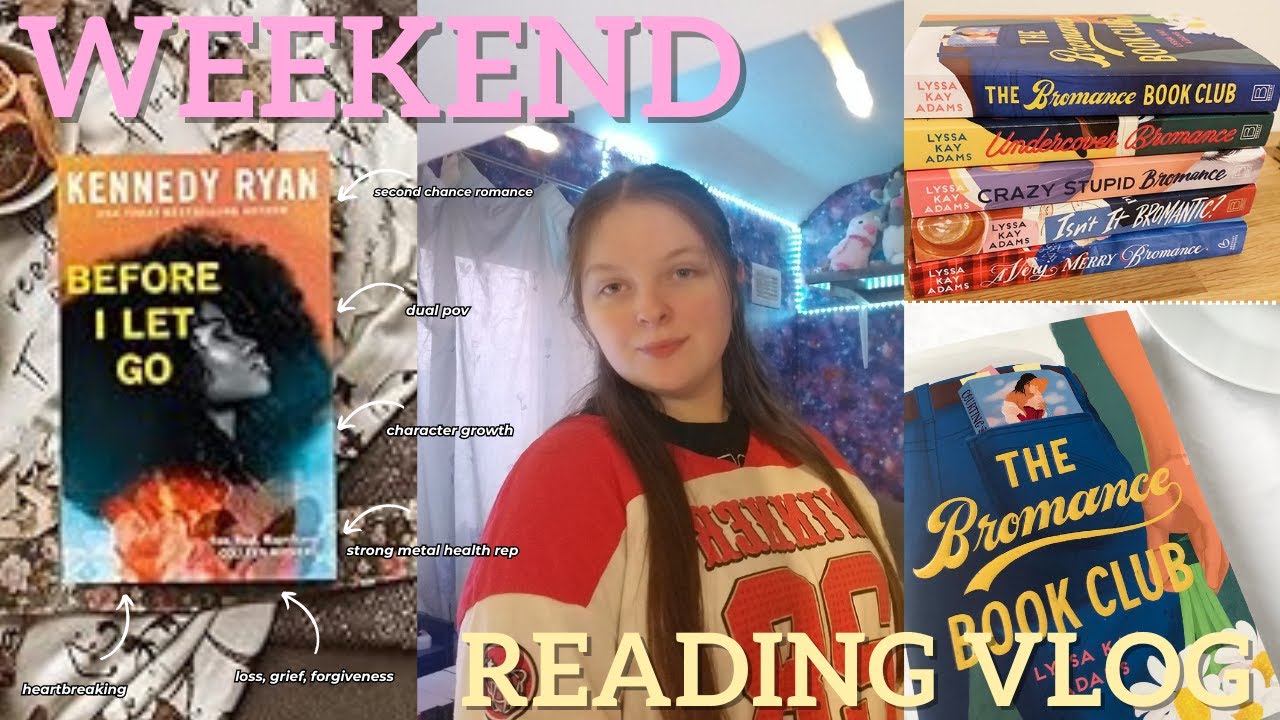 WEEKEND READING VLOG 💌 reading the 'bromance book club' series by Lyssa ...