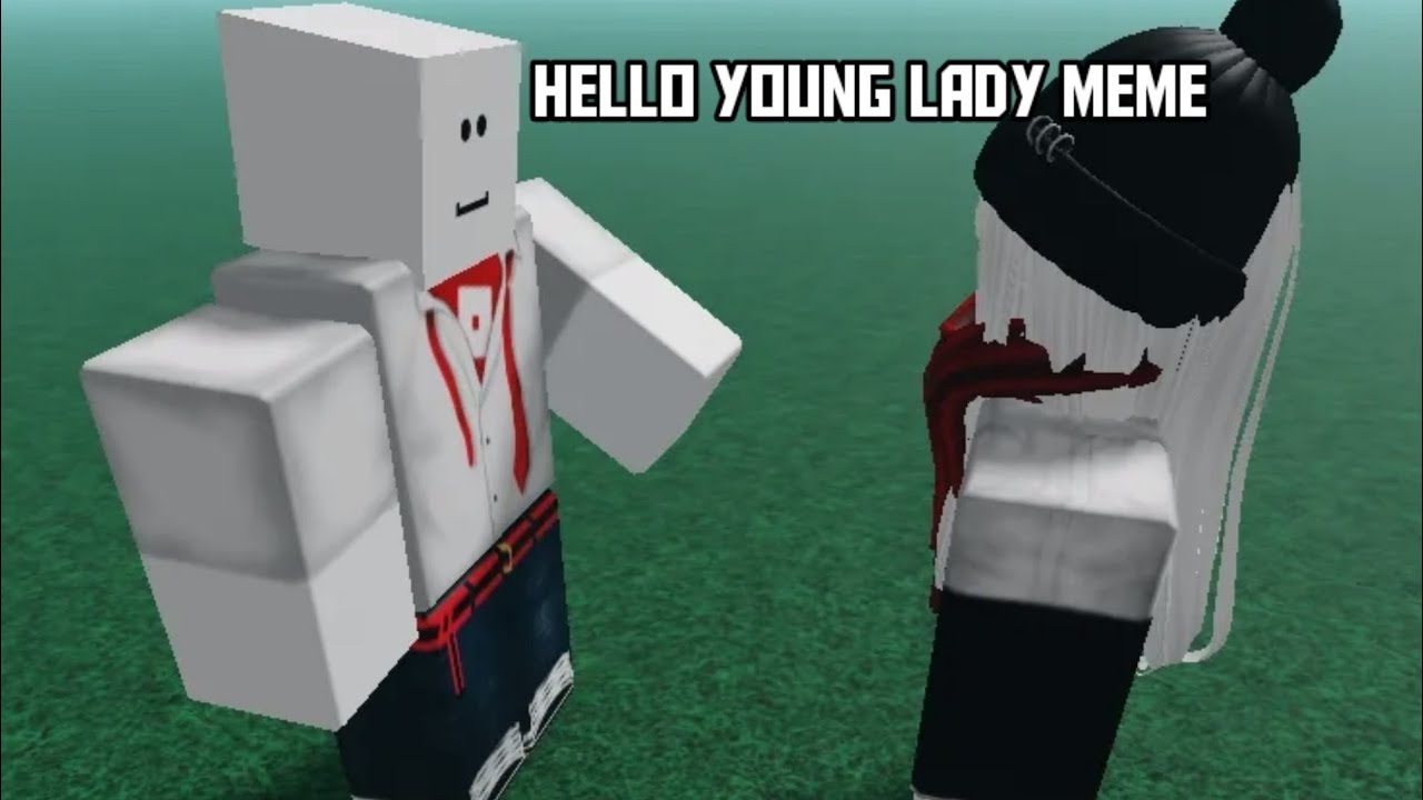 Hello young lady meme roblox animation #shorts - YouTube