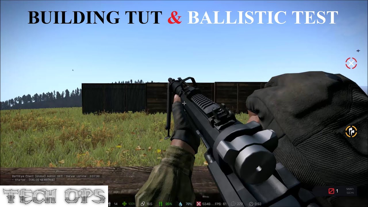 Arma 3 Exile: Building Tutorial & Ballistic Test - YouTube