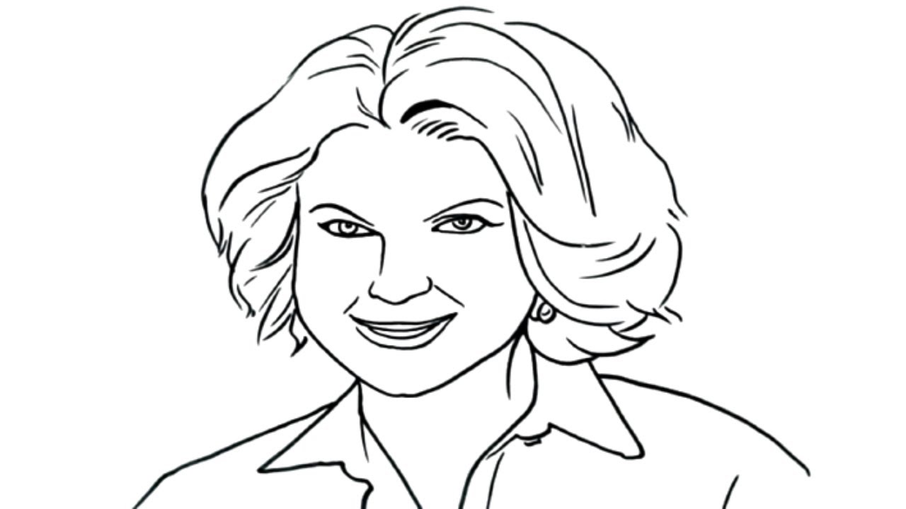 How to Draw Martha Stewart: Easy Step-by-Step Tutorial - YouTube