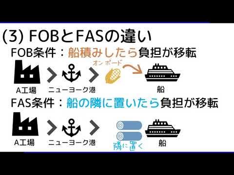 2-1（補足編）インコタームズ F型 FOB、FCA、FAS ― 貿易実務検定C級独学サポート動画 - YouTube
