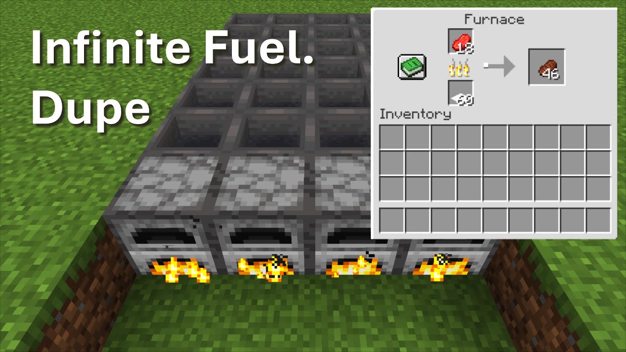 Infinite fuel, this dupe still working | Minecraft #shorts #minecraft # ...