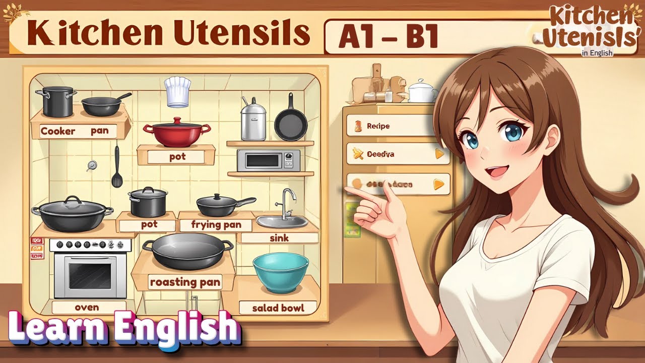 🍳 Learn English in the Kitchen! | Easy Vocabulary for Beginners 🥄🧂 ...