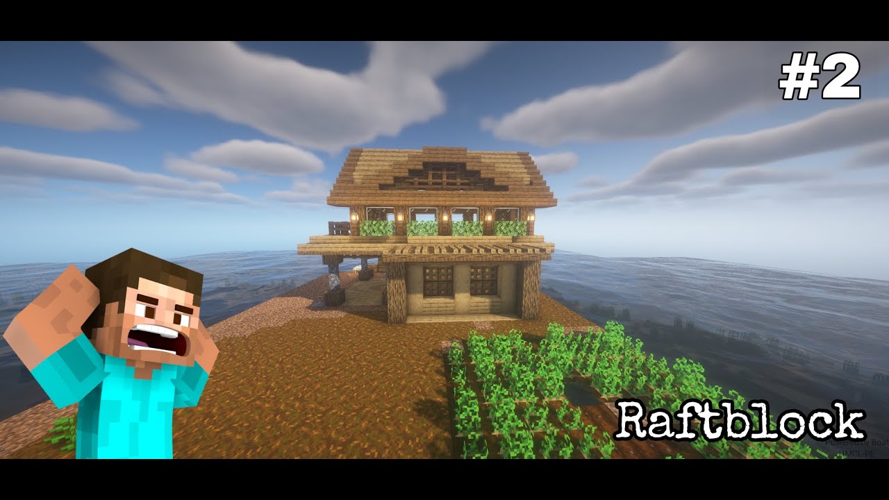 Build house & Open Nether portal in Raftblock || in Hindi || Minecraft java - YouTube
