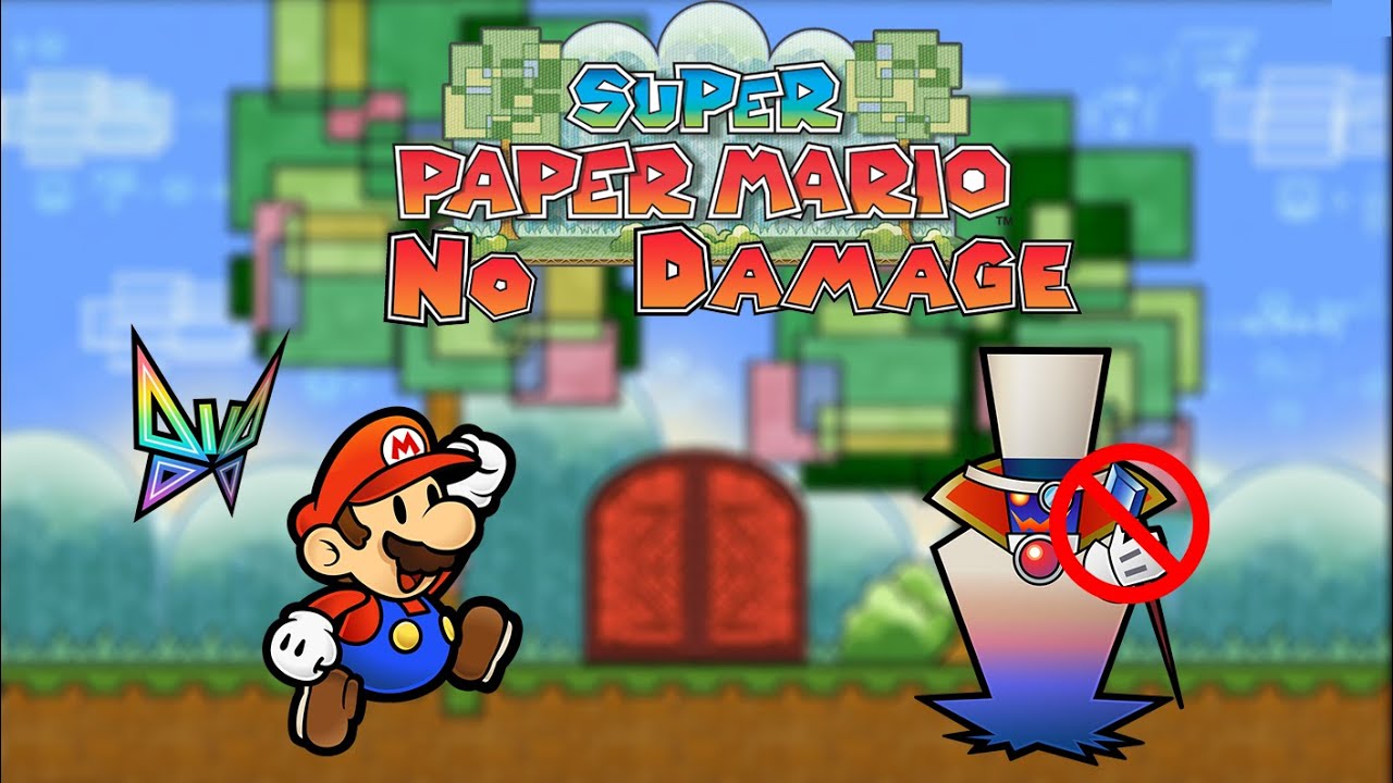 Super Paper Mario - The No Damage Challenge Run - YouTube