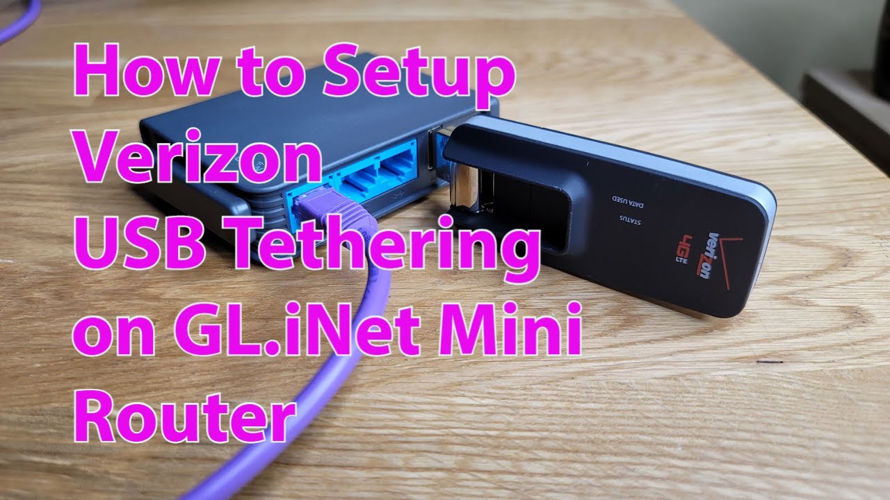 #Verizon 4G USB Tethering on GL Slate mini Router - YouTube