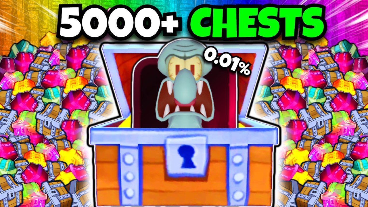 I OPENED 5,000+ CHESTS AND GOT NEW SECRET! (SpongeBob Tower Defense ...