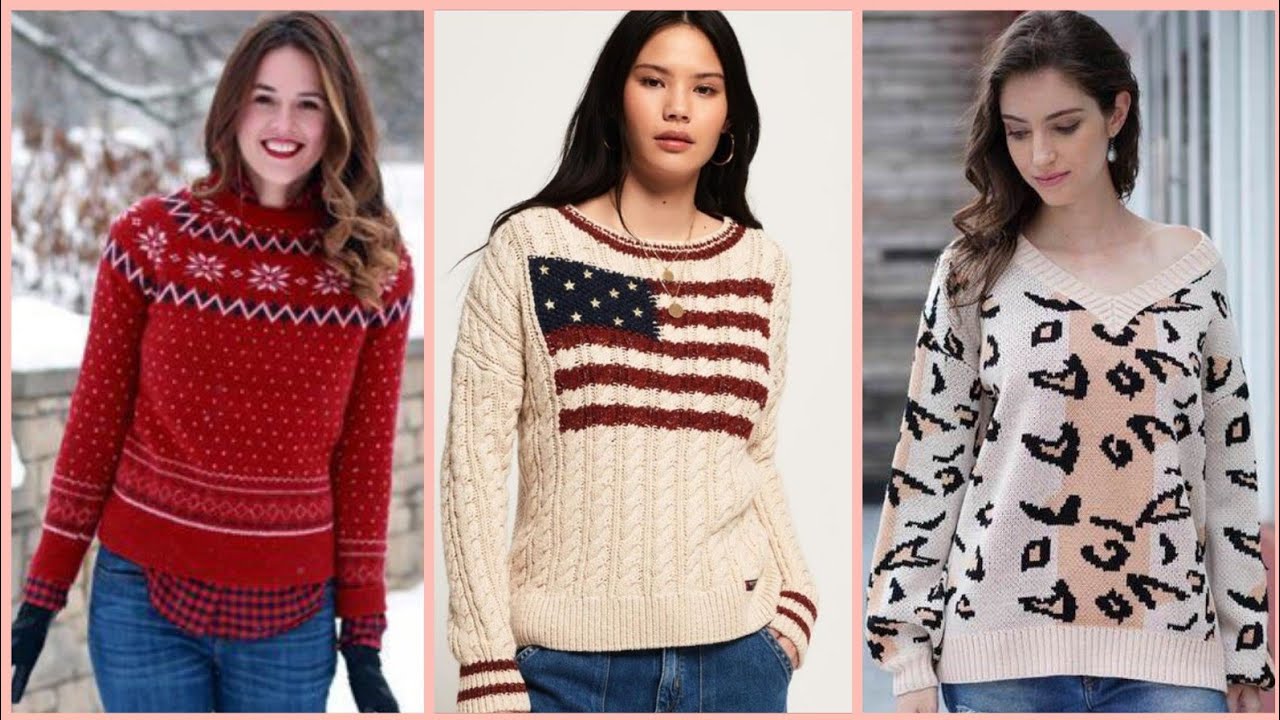 Beautiful and stylish sweaters Designs - YouTube
