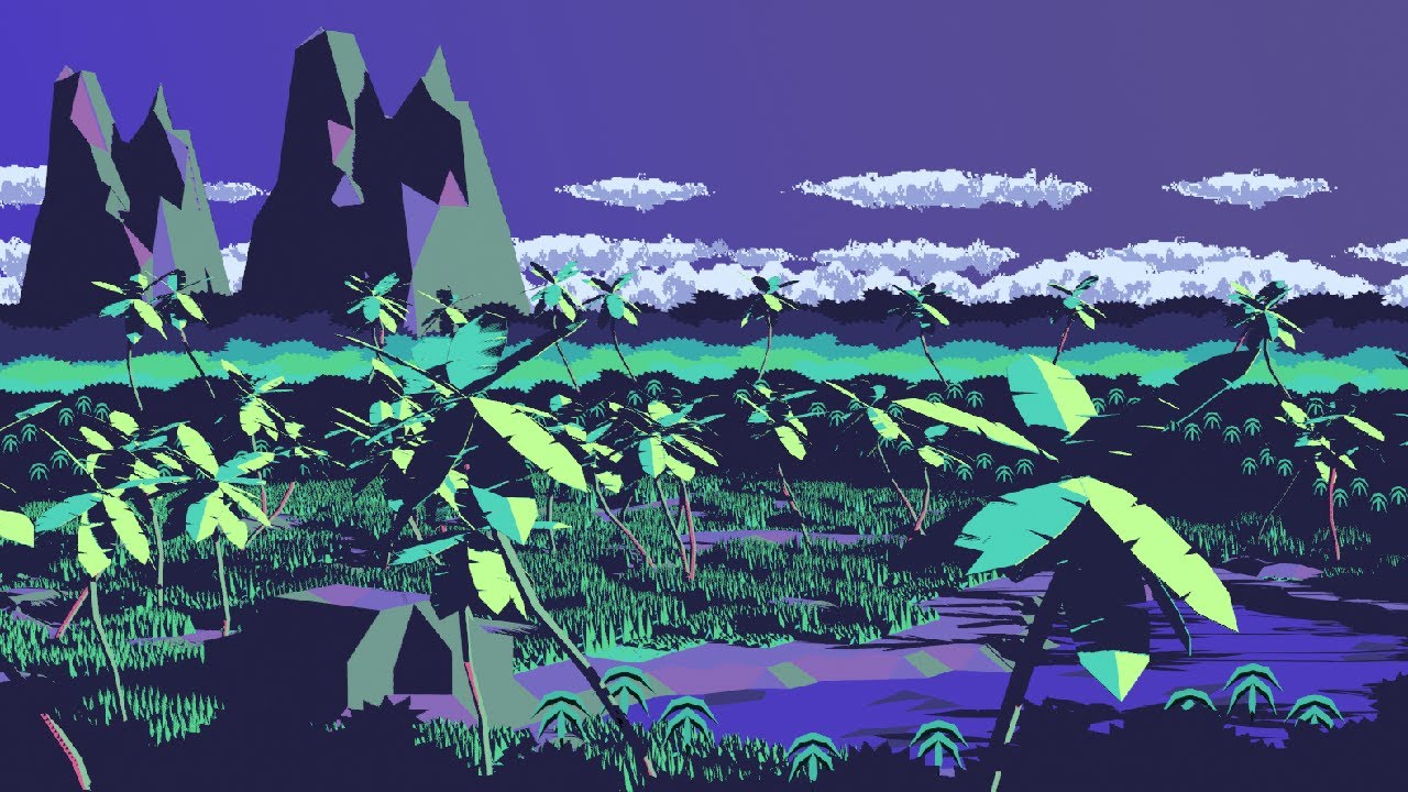 Low Poly Palm Forest - Jungle / Dnb Mix - Ambient Atmospheric - YouTube