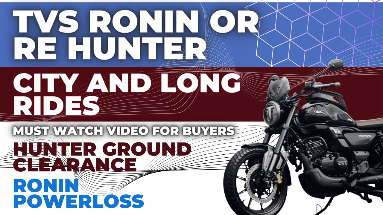Royal Enfield Hunter 350 vs TVS Ronin | Better bike for city and long ...