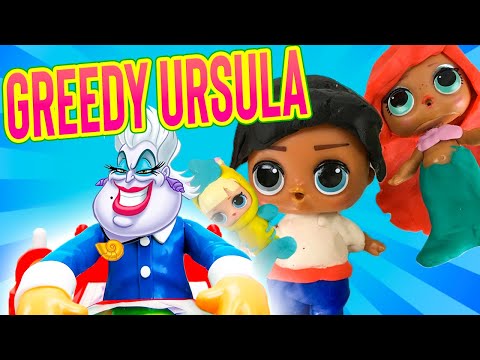 LOL Surprise Dolls Greedy Granny Ursula Play-Doh Game Part 1 with Scribbles! | LOL Dolls Families