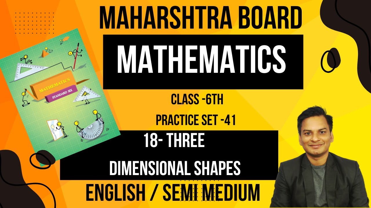 Practice Set -41 Mathematics Class 6th Three Dimensional Shapes English ...