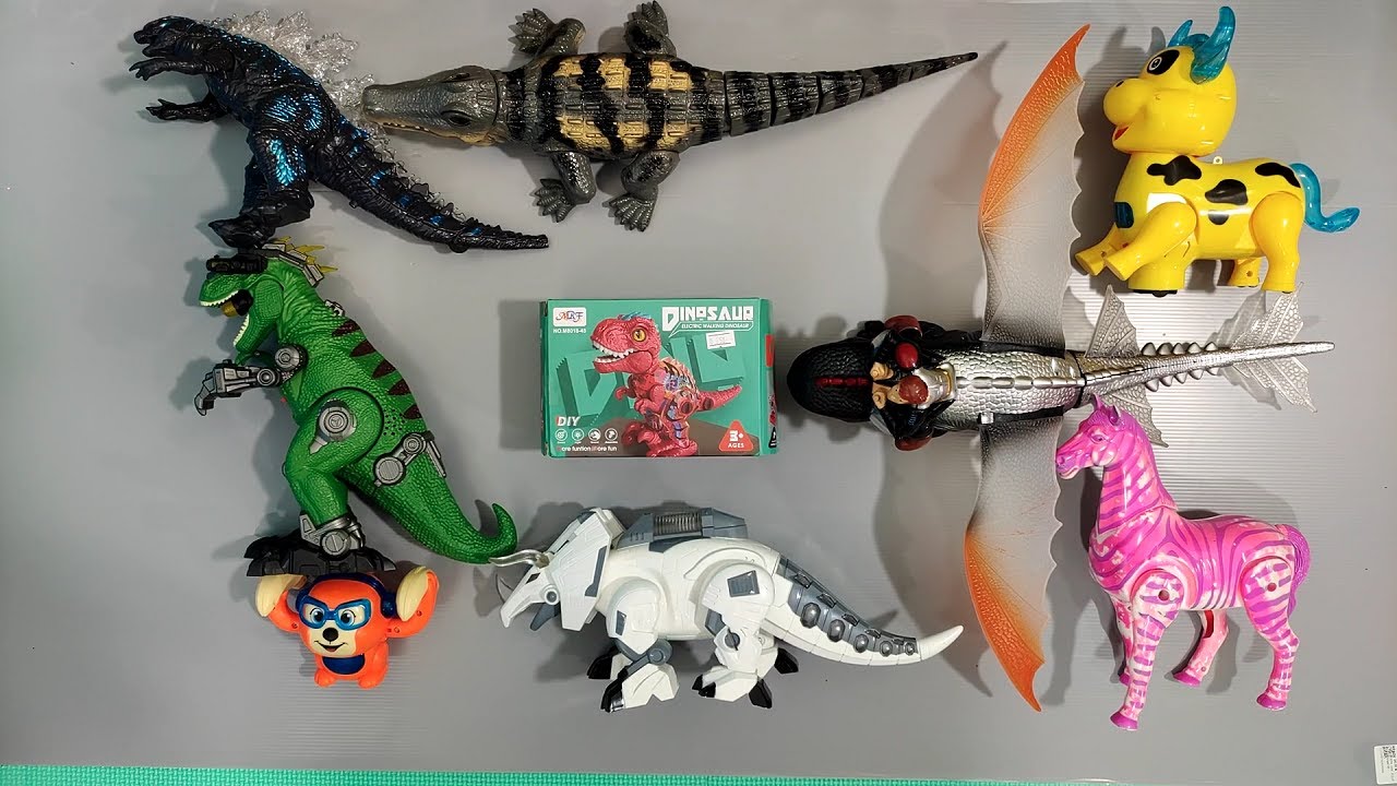 Wow!! unbox review dinosaur electric walking dinosaur, animal toy ...