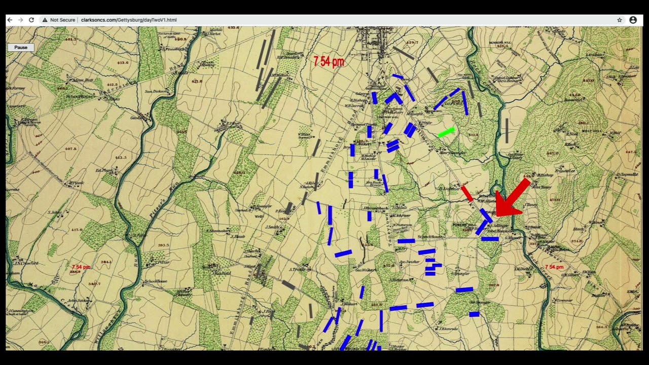 Gettysburg, Day Two - Attacks on the Union Right Flank - YouTube