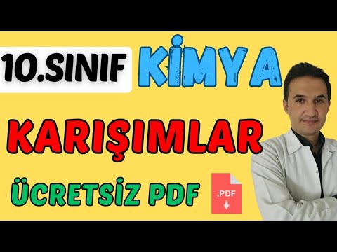 10. SINIF KİMYA + PDF💥| KARIŞIMLAR | ERSEN ELGÜN #kimya10 #KARIŞIMLAR #10kimya