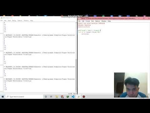 Tugas Pemrograman Komputer Python For Loop #9 Rizki Saputra CS01TELE002 - YouTube