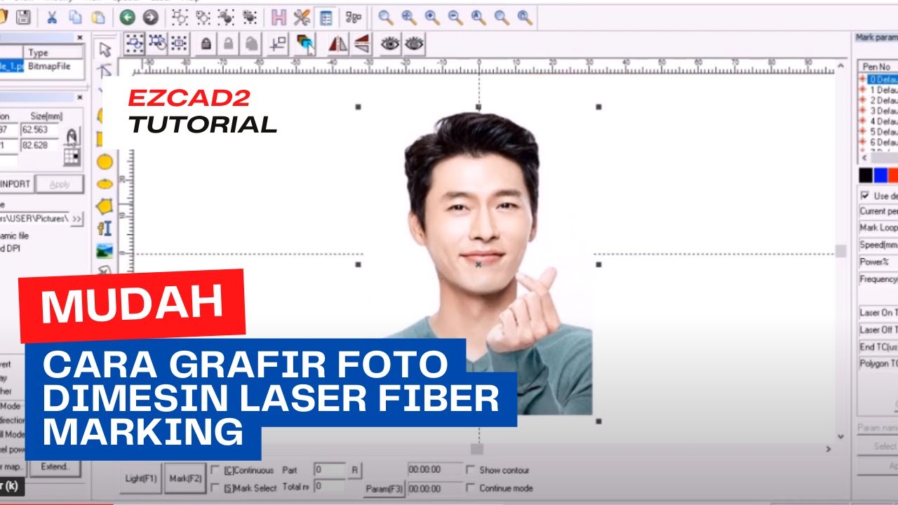 Cara mudah Grafir Laser Foto Dengan Mesin Laser Fiber Marking # ...